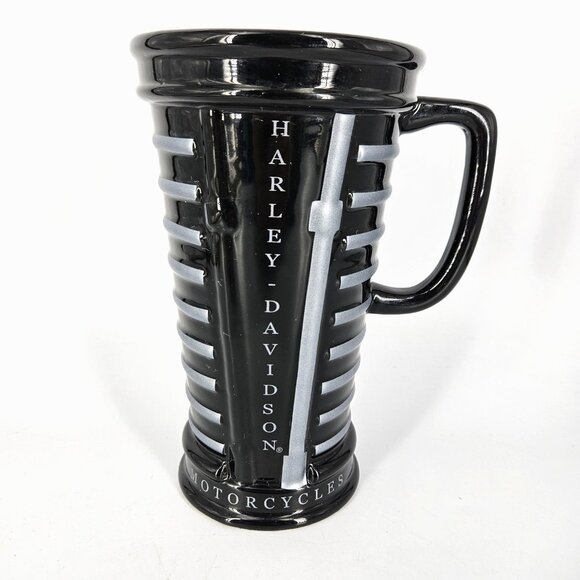 Harley-Davidson | Dining | Harley Davidson Coffee Cup Mug Black Relief ...